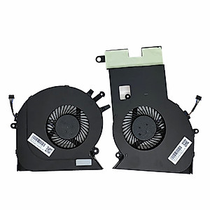 ZHAWULEEFB Replacement New CPU+GPU Cooling Fan for HP Omen 17.3" 17-an 17-an120nr 17-AN010CA 17-AN012DX 17-AN013TX TPN-Q195 Series 931576-001 931577-001 DC5V 0.5A Fan