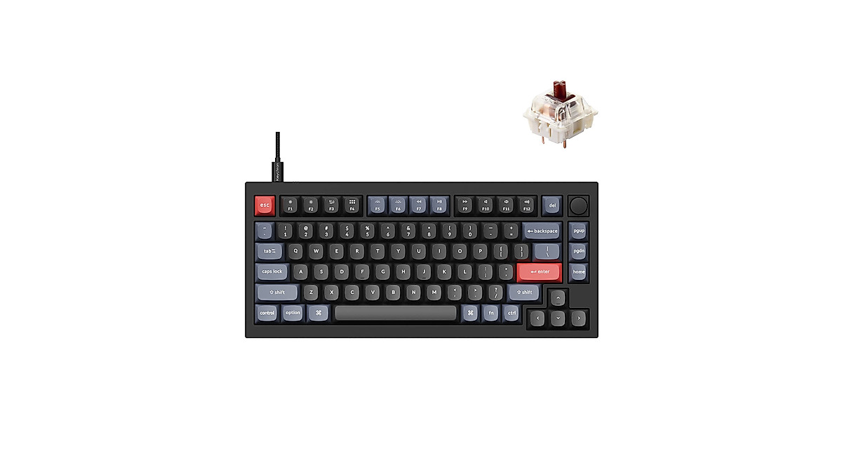 Keychron Q1 Wired Custom Mechanical Keyboard - 75% Layout