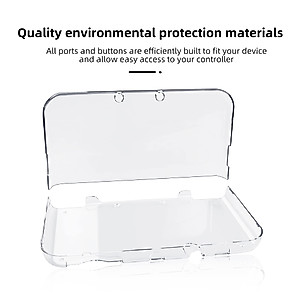 Xahpower New 3DS XL Protective Shell, Ultra Clear Crystal Transparent Hard Case for Nintendo New 3DS XL