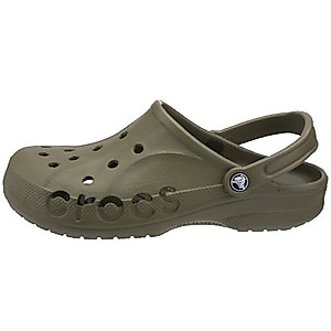 Crocs Men's and Women's Baya Clog |Comfortable Slip On Shoe| Casual Water Shoe, 12 US Women / 10 US Men, Army Green