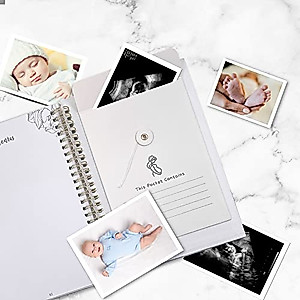 Pregnancy Journal Memory Book with Stickers,Pregnancy Book for Mom to Be Gift,Pregnancy Journals for First Time Moms (A)