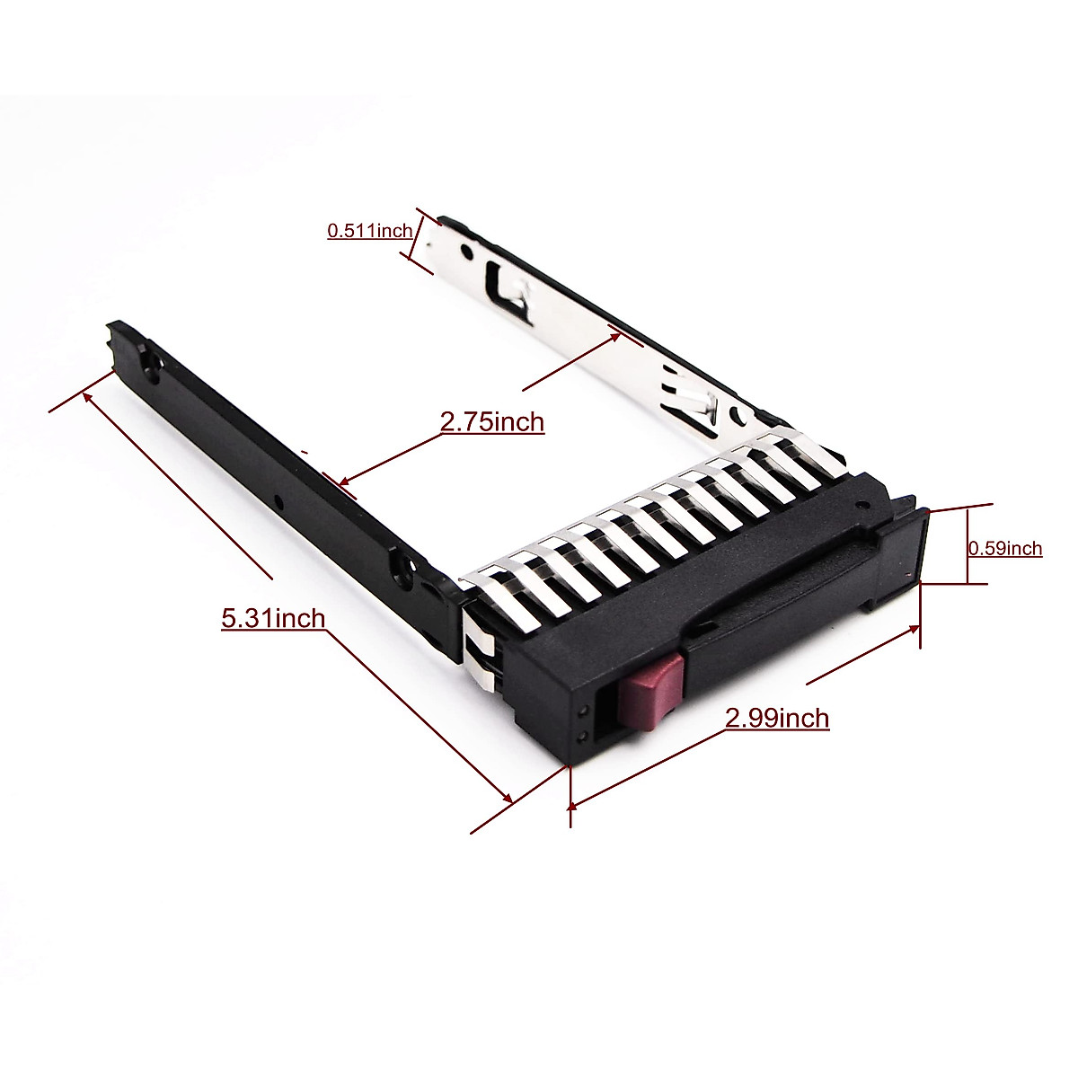 2.5inch 500223-001 SAS&SATA HDD Tray Compatible for G5 G6 G7 DL380 DL360 DL580 BL460c ML350 ML370 ML570 378343-002