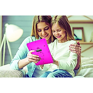 Lexibook Unicorn Educational Bilingual Interactive Learning Tablet, Toy to Learn Alphabet Letters Numbers Words Spelling and Music, English / Spanish Languages, Pink, JCPAD002UNIi2