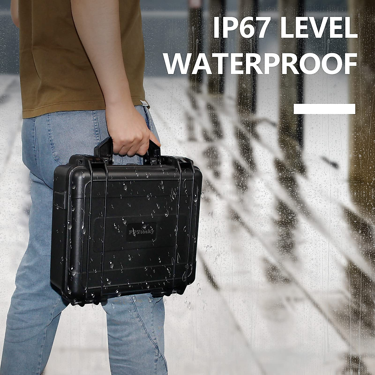 FPVtosky Hard Case for DJI Mini 3/Mini 3 pro,Waterproof Carrying Case for DJI Mini 3 Series with DJI RC Controller,DJI Mini 3/DJI Mini 3 Pro Accessories, (Does not support DJI Mini 4 Pro)