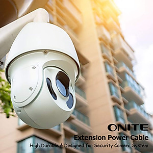 Onite 3.3ft Male to Male Extension Cord, DC 5.5x2.1mm Power Adapter Cable, for LED Strip, Surveillance Camera, CCTV Security Camera, LED Display, IP Camera, DVR, Router, Invoice Printer, 2-Pack