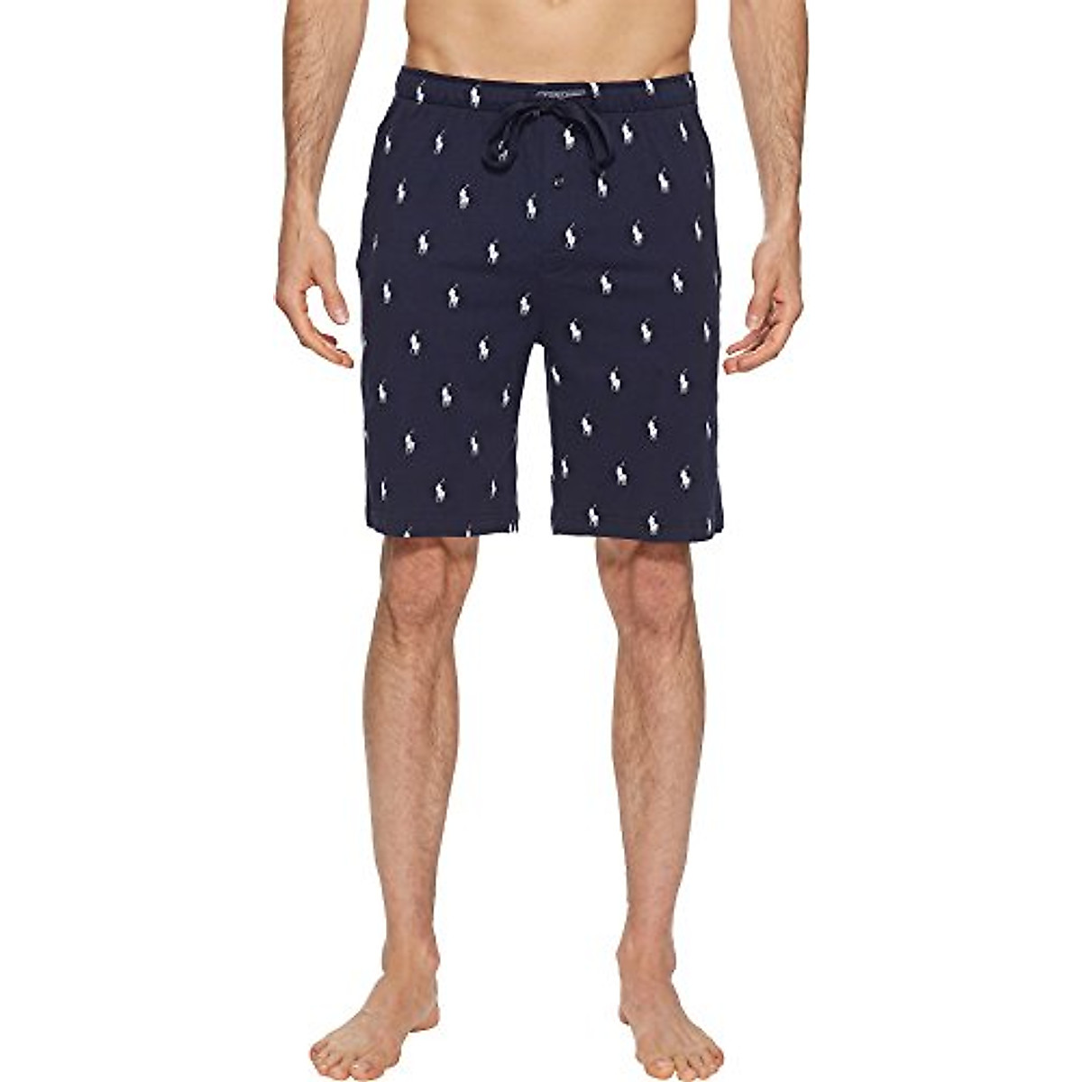 Polo Ralph Lauren Underwear Men's Jersey Knit Sleep Shorts, Cruise Navy, Blue, Graphic, S