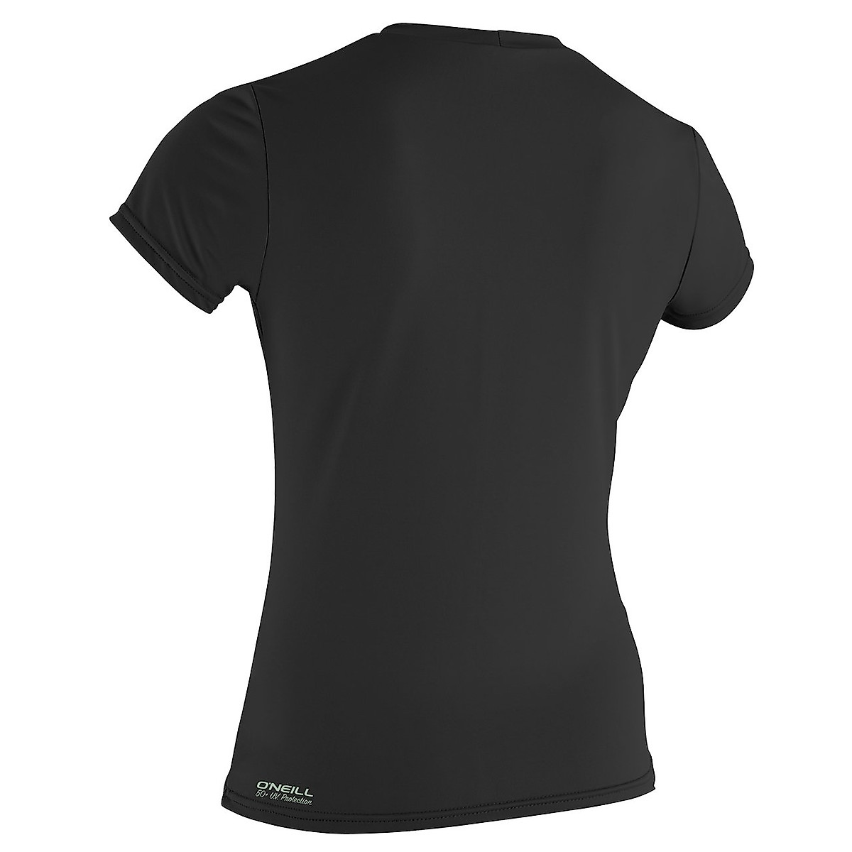 O'Neill Wetsuits Womens Basic Skins Upf 30 + Short Sleeve Sun Shirt, Black, X-Large