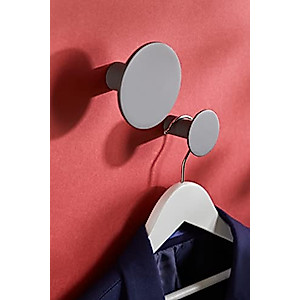 Blomus Wall Hooks 65800 Wall Hook Set, Gunmetal, 4.5 cm