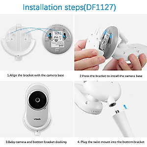 Koroao Baby Monitor Mount for VTech VM350/VM320 Baby Monitor Versatile Twist Mount Without Tools or Wall Damage