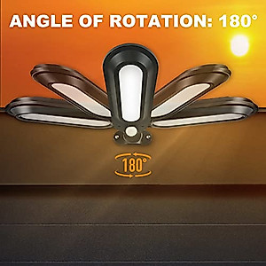 ZAYHOUL Motion Sensor Outdoor Solar Lights, 2 Pack 18 LED Solar Gutter Lights, Battery Powered Motion Activated Security Lights, Waterproof Solar Light for Porch Garage Garden Yard Fence Patio.