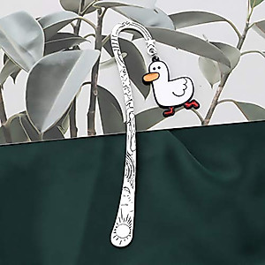 MYOSPARK Duck Bookmark Cute Duck Jewelry Reading Lover Gift Animal Bookmark Gift for Duck Lovers (Duck Bookmark)