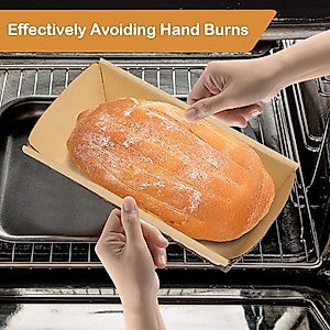 Tcucina Baking Parchment Paper Mini Loaf Pans 15 Pack Disposable, 6x2.5 IN 13 OZ Food Grade Bread Pan Liners for Microwave Oven Toaster Air Fryer, Small Meatloaf, Bundt Cake