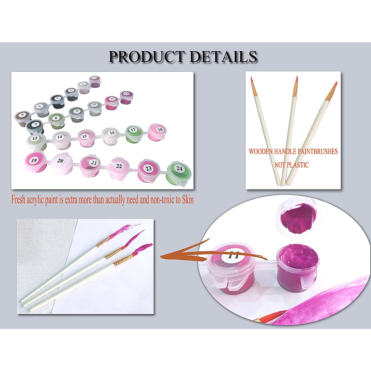 Art Knitting Paint by Number for Adults Beginner Students Kids, Gift Choice, DIY Acrylic Painting for Room Décor Canvas Roll- Pin-up Girl (SZ067)