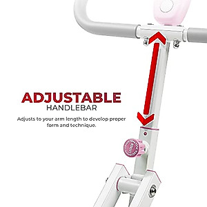 Sunny Health & Fitness Upright Row-N-Ride® Exerciser in Pink – P2100
