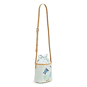 Vera Bradley Women's Straw Crossbody Purse, Turtle Dream, One Size
