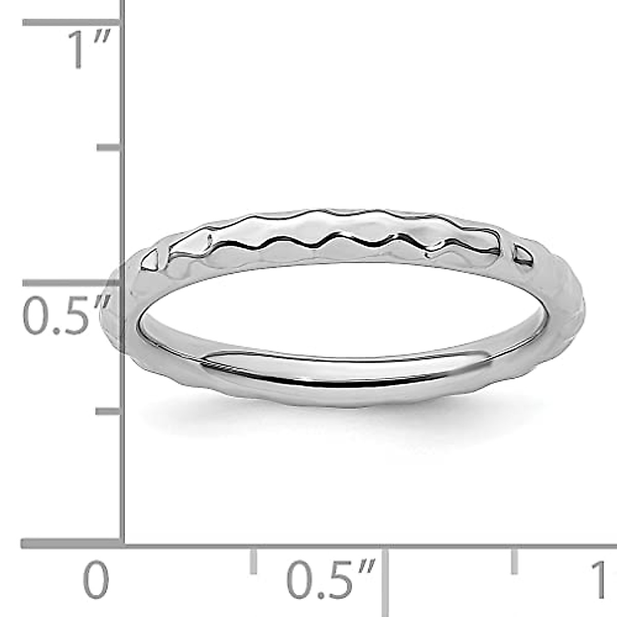 925 Sterling Silver Hammered Stackable Ring Textured Fine Jewelry For Women Gifts For Her