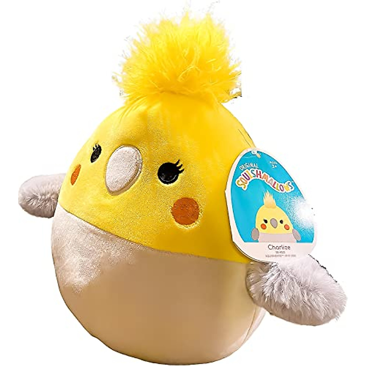 Squishmallows Official Kellytoy Plush 8 Inch Squishy Soft Plush Toy Animals (Charlize Cockatiel)