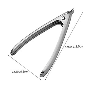 FELTECHELECTR Stainless Steel Clam Opener Knives Dexter Knives Daily Use Clam Clamp Ergonomic Clam Clamp Clams Open Clips Kitchen Clam Clamp Blood Clam Clip Pine Nut Opener Silver