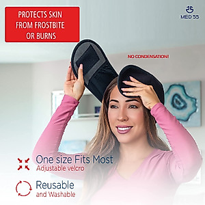 Headache & Migraine Relief Wrap Hat | Hot & Cold Gel Ice Pack, Warm Cold Compress Therapy Wrap for Tension Headache Relief, Stress, Pain & Sinus Pressure Reusable & Flexible with Adjustable Closure