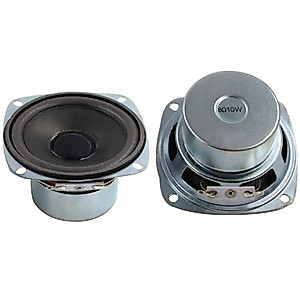 HZPOWEN 10W Mini 3" HiFi Full Range Speaker 8 Ohm Anti-Magnetic Audio 2.0/2.1 Home Stereo Woofer Loudspeaker 90dB High Sensitivity for DIY Boom Box Satellites Speaker