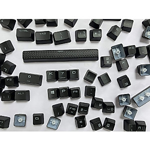 LuoMGDYSS 104 Key ABS Black Keycap Set for Corsair K70 K65 Mechanical Gaming Keyboard