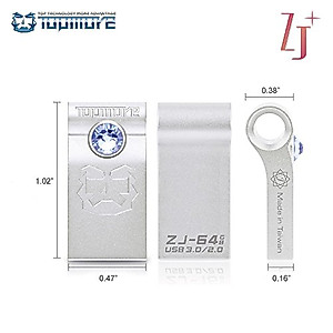 TOPMORE ZJ Series USB3.0 Flash Drive decorated with leather braided bracelet Flash Disk Fashion High speed Memory Stick (64GB, Purple)