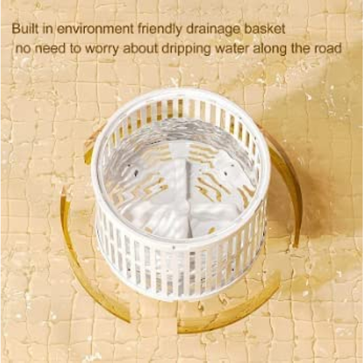 4.5 Litre Mini Lingerie Washer, Electric Blue Cleaning Washer with Wash and Spin Cycles and Drainage Basket Function, Built in Drainage Basket, Non Slip Rubber Sole, for Dormitory Home Use