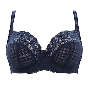 Panache Womens Women's Envy Balconnet Lace (7285) Bra, Navy, 40K US