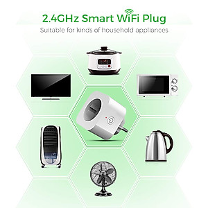 4PCS Elelight PE1004T Smart Sockets Remote Control Outlet with Timing Function,EU Plug