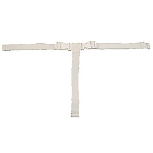 Replacement Part for Fisher-Price Discover 'n Grow Busy Baby Booster - W9432 ~ Fits Many Models ~ Replacement White 3 Point Strap