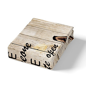 Manfei Kids Donkey Duvet Cover Set Twin Size, Floral Animal Theme Comforter Cover with 1 Pillowcase, Rustic Farmhouse Bedding Set 2pcs for Boys Girls Bedroom Decor Grey Wooden Board Bedspread Cover