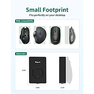 Stageek Mouse Jiggler, Mechanical 100% Undetectable by IT, Mouse Mover with On/Off Switch, Simulates Mouse Movement and Prevents Computer from Going into Sleep, No Software Needed, Plug &Play