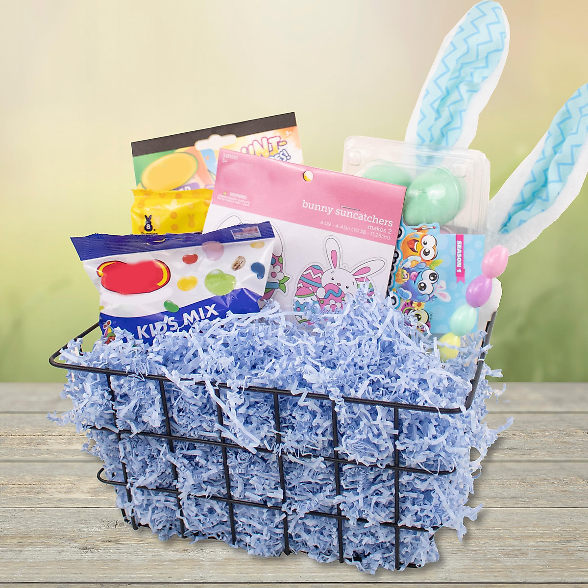 MagicWater Supply Soft & Thin Cut Crinkle Paper Shred Filler (1 LB) for Gift Wrapping & Basket Filling - Baby Blue