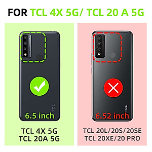 nancheng for TCL 4X 5G (T601DL) Case Cute Girls Women Glitter Rhinestone Silicone Slim Phone Case with Ring Stand & Strap Lanyard Shockproof Protection Cover for Alcatel TCL 20 A - Rose Gold