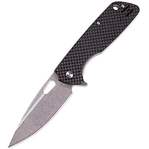 QYGMGS REMETTE Folding Knife, Carbon Fiber Handle, D2 Steel Wear-Resistant Blade,Flipper Assisted Opening Knife, EDC Outdoor Camping Pocket Knife for Men