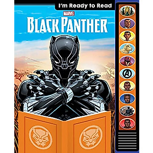 Marvel Black Panther - I'm Ready to Read with Black Panther Interactive Read-Along Sound Book - Great for Early Readers - PI Kids