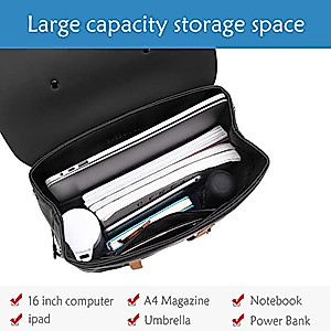 QIMIAOBABY Travel backpack laptop bag fashion casual backpack oversized business work computer bag school college school bag unisex (16 inch black with black)