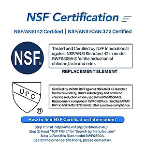 ICEPURE 4396508 Replacement for Whirlpool 4396510, EDR5RXD1, PNL240V, 4396508p, 4396547, 4392857,LC400V, WF-NLC240V,46-9010, Everydrop Filter 5 Refrigerator Water Filter,3PACK