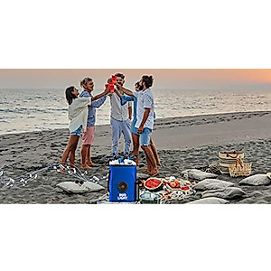 Bud Light Soft Cooler Bag with Built-in Rechargeable Wireless Bluetooth Speakers Foldable Small and Portable Durable and Material Compatible for Smartphones, Tablets & MP3 Players