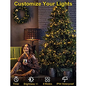 403ft Christmas String Lights Outdoor, 1000 LED Super Long String Lights with Remote 8 Modes & Memory Timer Green Wire Twinkle Fairy Lights Decor for Home Xmas Party Wedding Garden