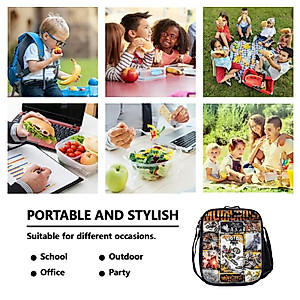 KXZOYLM Motorcycle Backpacks - Dirt Bike Backpack Bundle 3 Pieces for Teens,Boys and Girls Motocross For Kids Includes Bookbags Insulated Lunch Bag and Pencil Case Perfect for School and Everyday Use