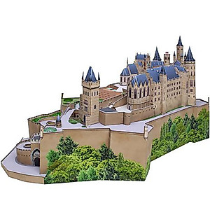 Germany Architecture Building Model Kits Burg Hohenzollern Castle Building 13.8"*7.9‘"*7.5" DIY 3D Paper Puzzles for Adults and Teens Model Building