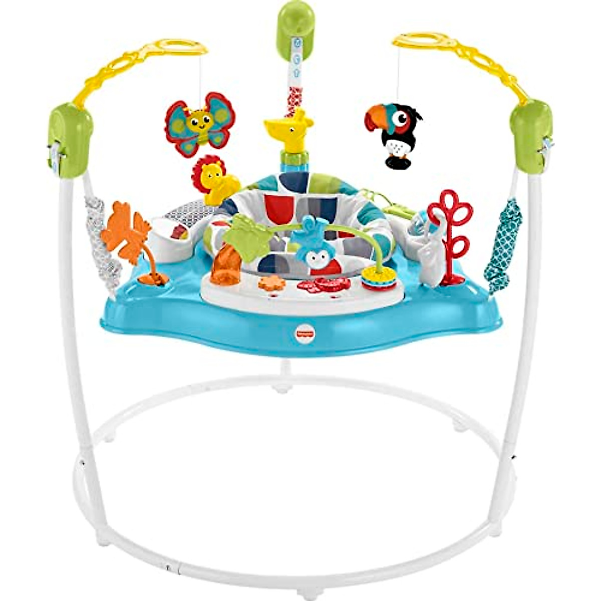 Fisher-Price Baby Bouncer Color Climbers Jumperoo Activity Center with Music Lights & Developmental Toys (Amazon Exclusive)
