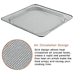 Replacement Air Fry Basket for Ninja Foodi SP101 Air Fryer Oven,Stainless Steel Air Fryer Basket for Ninja Foodi SP100,SP101B1,SP101C,Accessories for Ninja Foodi 8-in-1 Digital Air Fry Oven