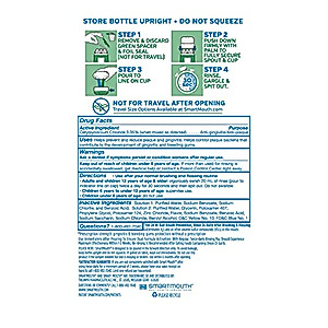 SmartMouth Original Activated & Clinical DDS Mouthwash, Bad Breath, Gums Aid, 16 fl Oz