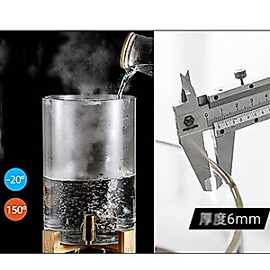 EVANEM Glass Beverage Pot Set Cool Kettle Cold Kettle Cup with Faucet High Temperature Resistance (Color : D, Size : Without cup)