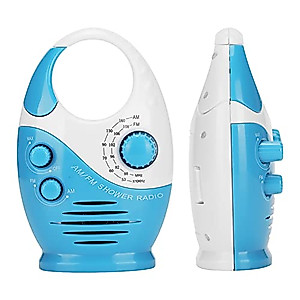 Portable AM/FM Digital Radio, Waterproof USB Rechargeable Multifunctional Shower Speaker Radios Player, Suitable for Home Office Outdoor Travel