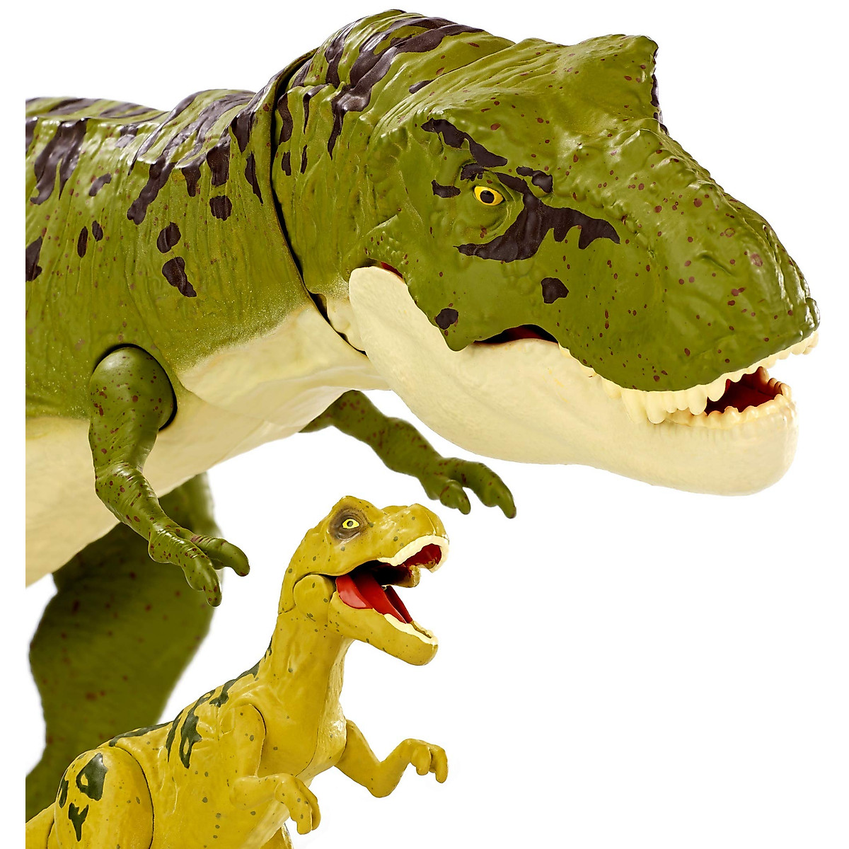 Jurassic World Tyrannosaurus Rex and Baby Tyrannosaurus Rex Jointed Dinosaur Figurines Toy Set for Children GCT98