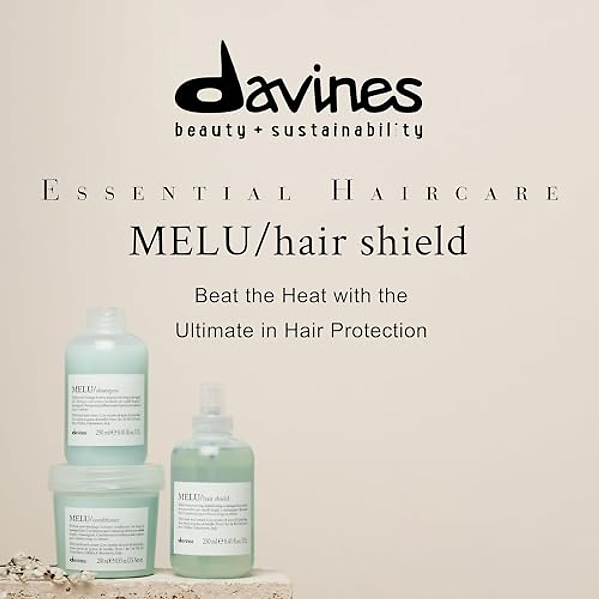 Davines MELU Hair Shield, Heat Protection, Soft And Shiny Results For All Hair Types, 8.42 Fl. Oz.