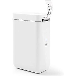 Label Maker Machine with Tape NIIMBOT D101 Label Printer 0.5 to 1 Inch Wide Wireless Connection Multiple Templates Available for Phone Pad Easy to Use Office Home Organization USB Rechargeable